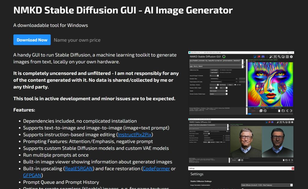 NMKD Stable Diffusion GUI AI中国-AI工具箱